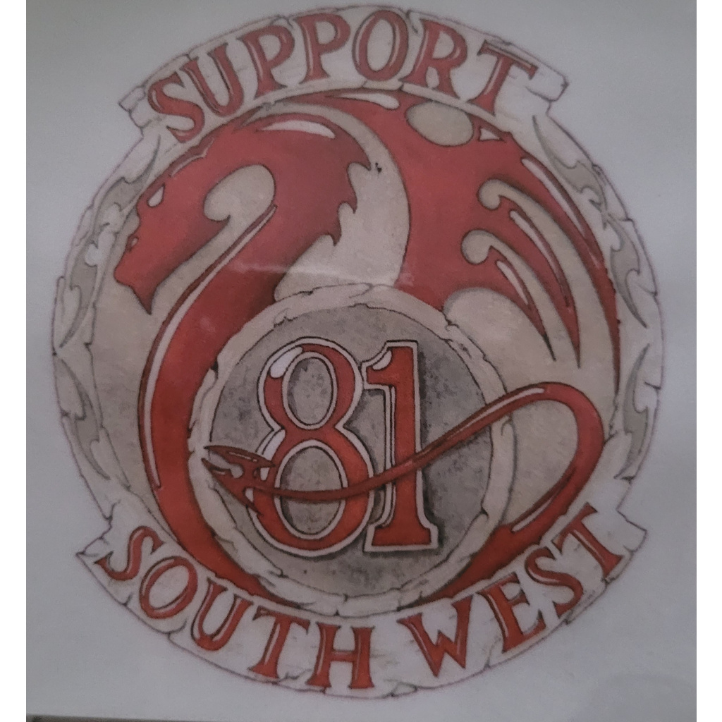 Support 81 Southwest sticker - Hells Angels Wales - South West