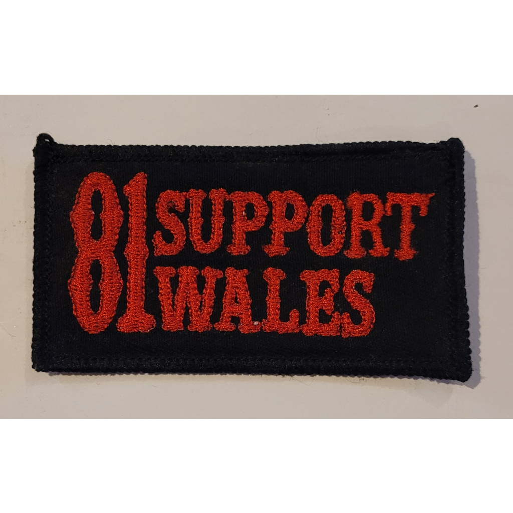 Embroidered 81 Support Wales Patch - Hells Angels Wales - South West
