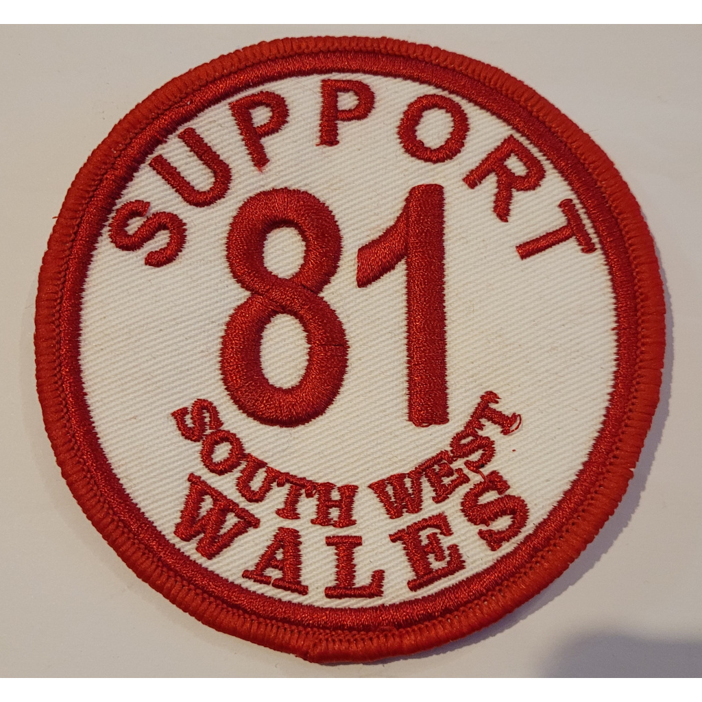 Embroidered Support 81 Southwest Wales Patch - Hells Angels Wales ...
