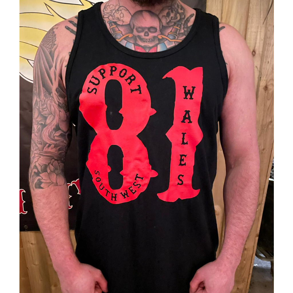 Support 81 South West Wales vest top - Hells Angels Wales - South West