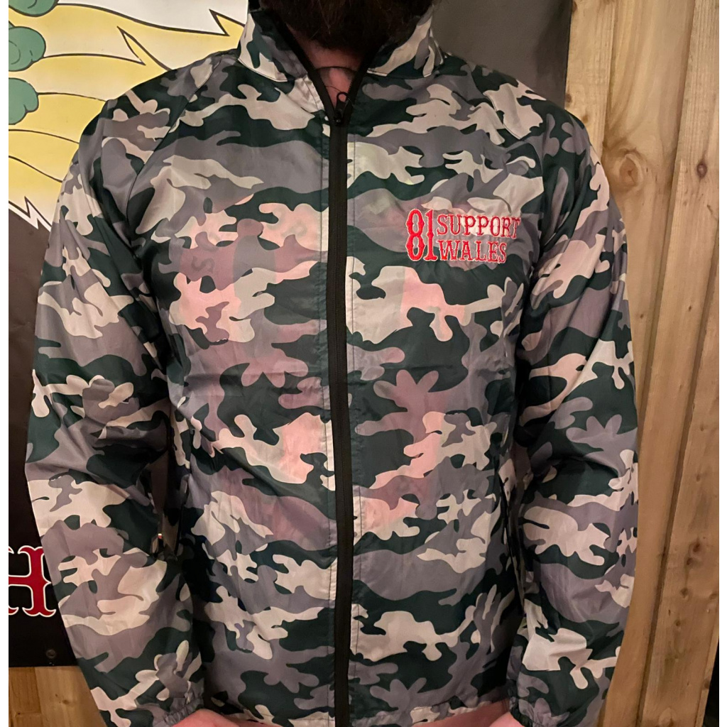 Support 81 wales waterproof camo jacket - Hells Angels Wales - South West